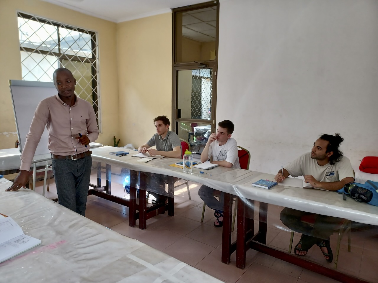 First Swahili Class and Visit to Village Museum - Goshen College